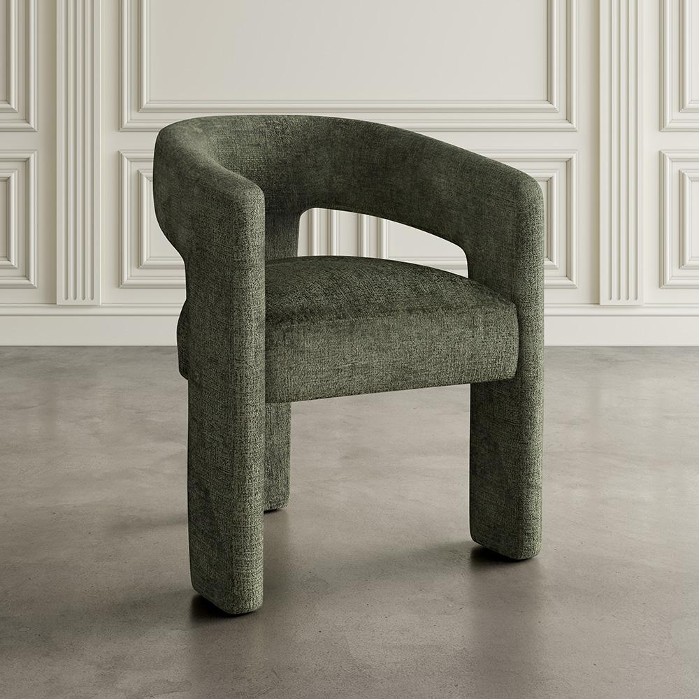 Jofran - Sven Modern Contemporary Upholstered Three-Leg Curved Back ...