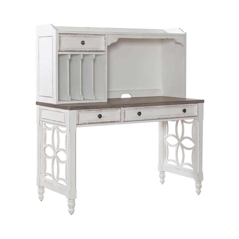 Liberty Furniture - Magnolia Manor L Shaped Leg Desk Set - 244-HOJ-LSLD