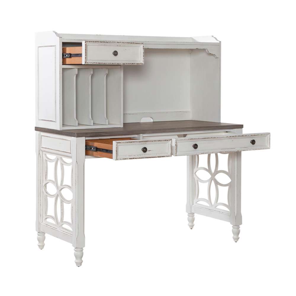 Liberty Furniture - Magnolia Manor L Shaped Leg Desk Set - 244-HOJ-LSLD